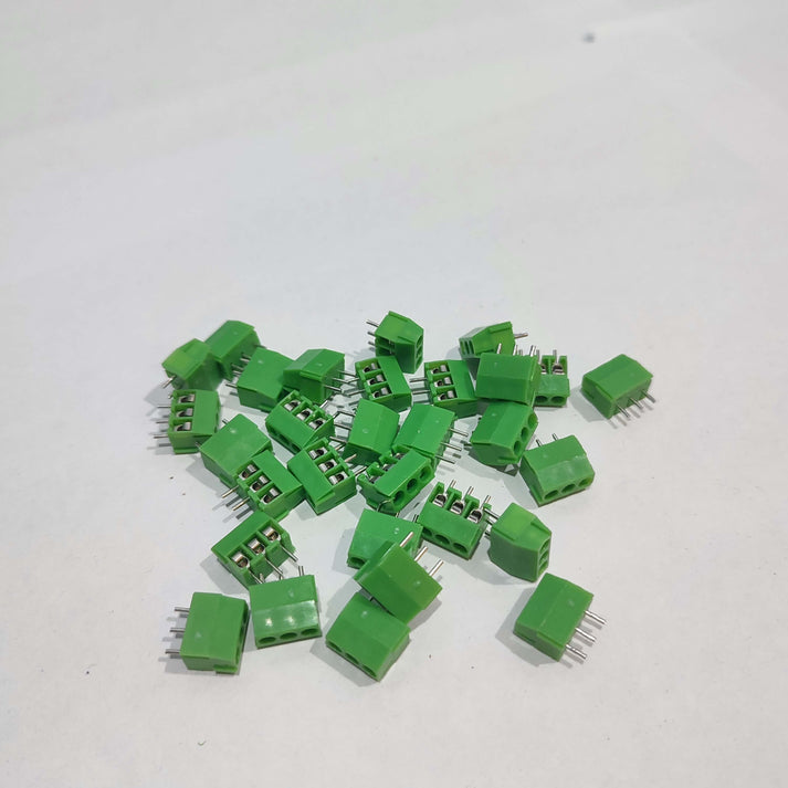 5Pcs KF128-2.54 3-Pin Terminal Block 2.54mm PCB Screw Connector for ...