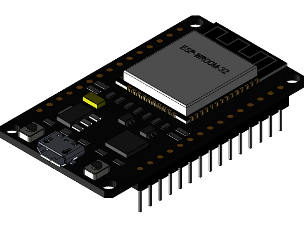 ESP32 WiFi IoT 30 pins Development Board 3D MODULE STEP File for PCB ...