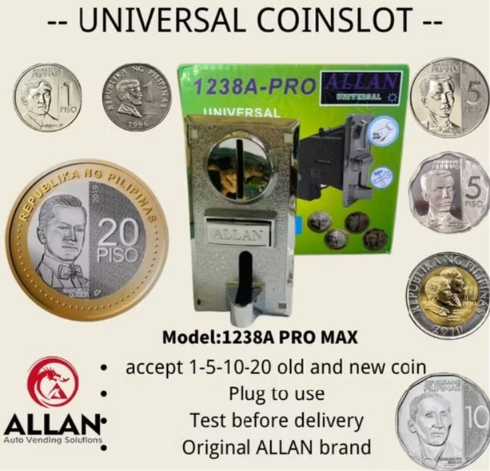 Universal Coin Slot Mechanism with Silver Panel – New COINSLOT(1238) f ...