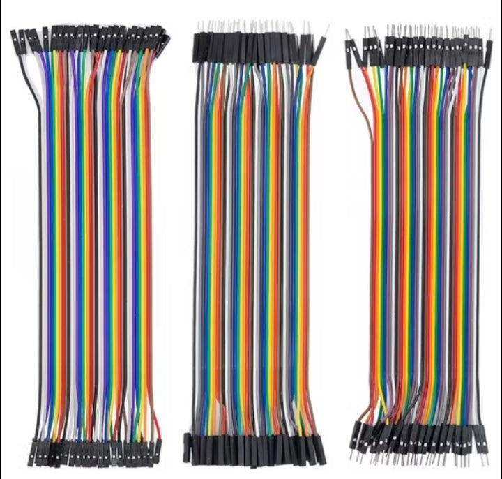 40-Pin Dupont Jumper Wire Set – 10cm/20cm/30cm M-M, F-M, F-F Cables for ...