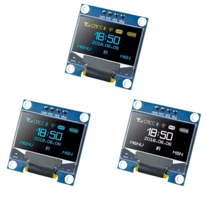 OLED Display Module – 128x64 I2C/IIC 4-Pin Serial Interface for Arduin ...